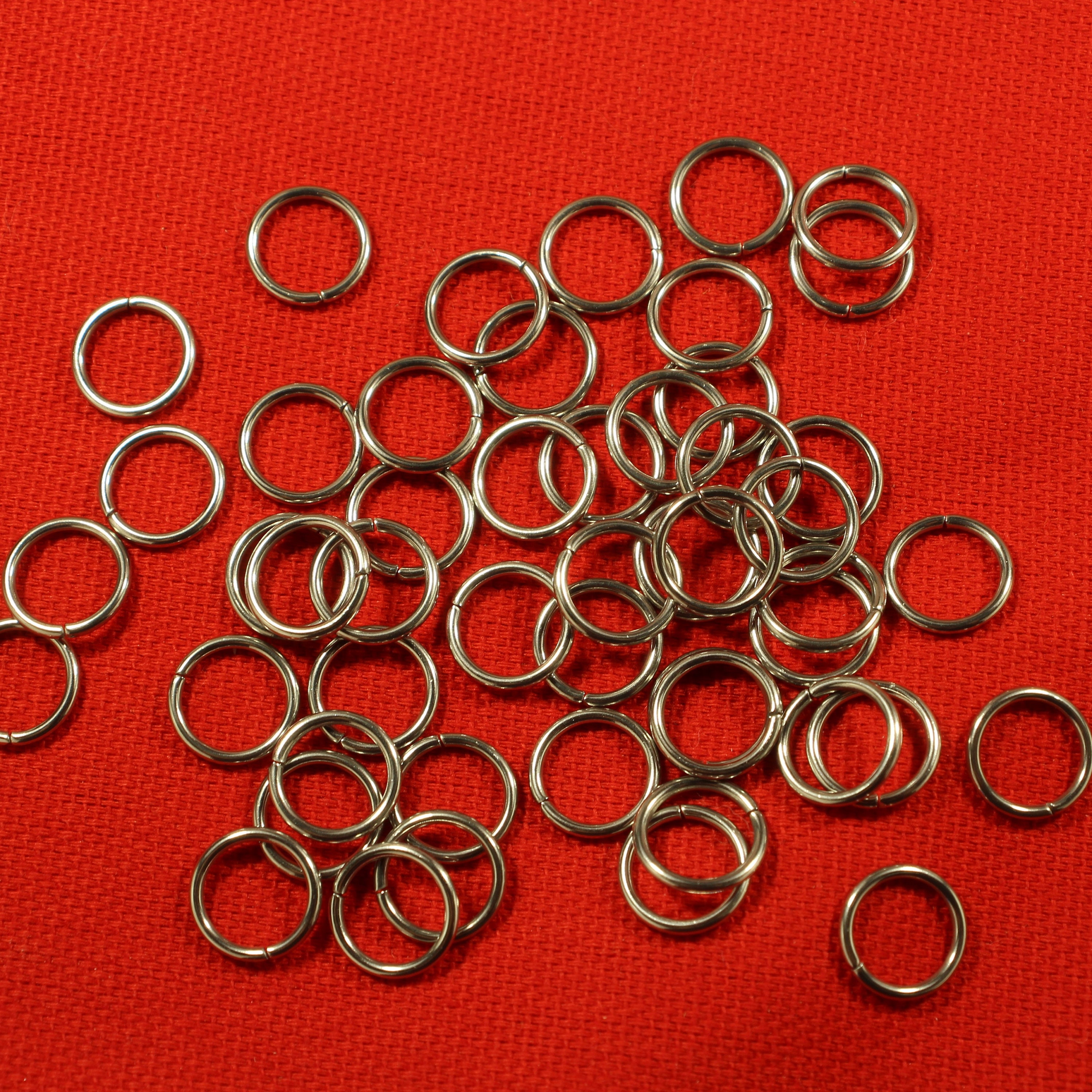 10mm Stainless Steel Open Jump Ring Findings 0205 | Etsy
