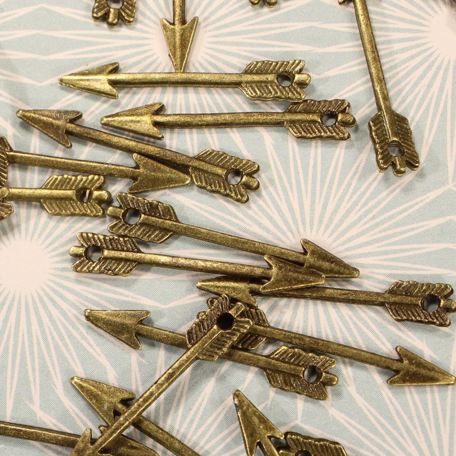 Arrow 29mm Antique Bronze Tone Double Sided Love Charms - 0962 - Etsy