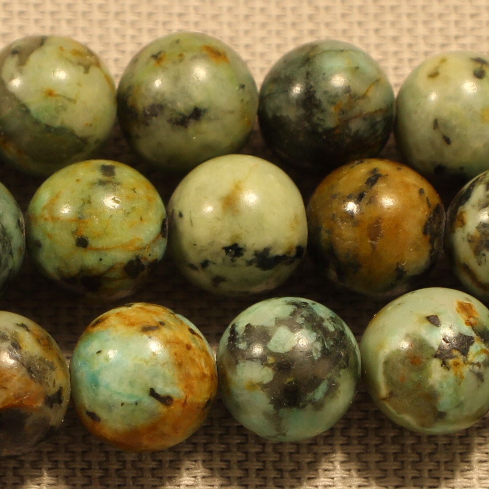 8mm African Turquoise Jasper Round Polished Natural Gemstone Jewelry ...