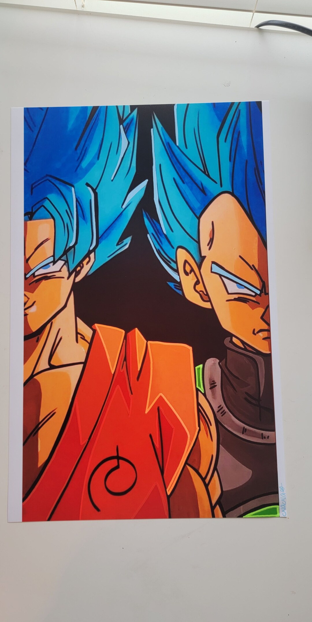 Goku Blacklight Paper Print - Etsy