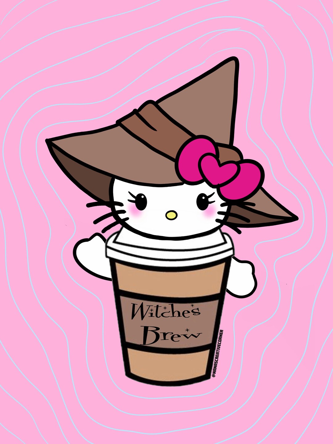 Hello Kitty Witches Brew Spooky Season, Halloween, Sticker, Decal - Etsy