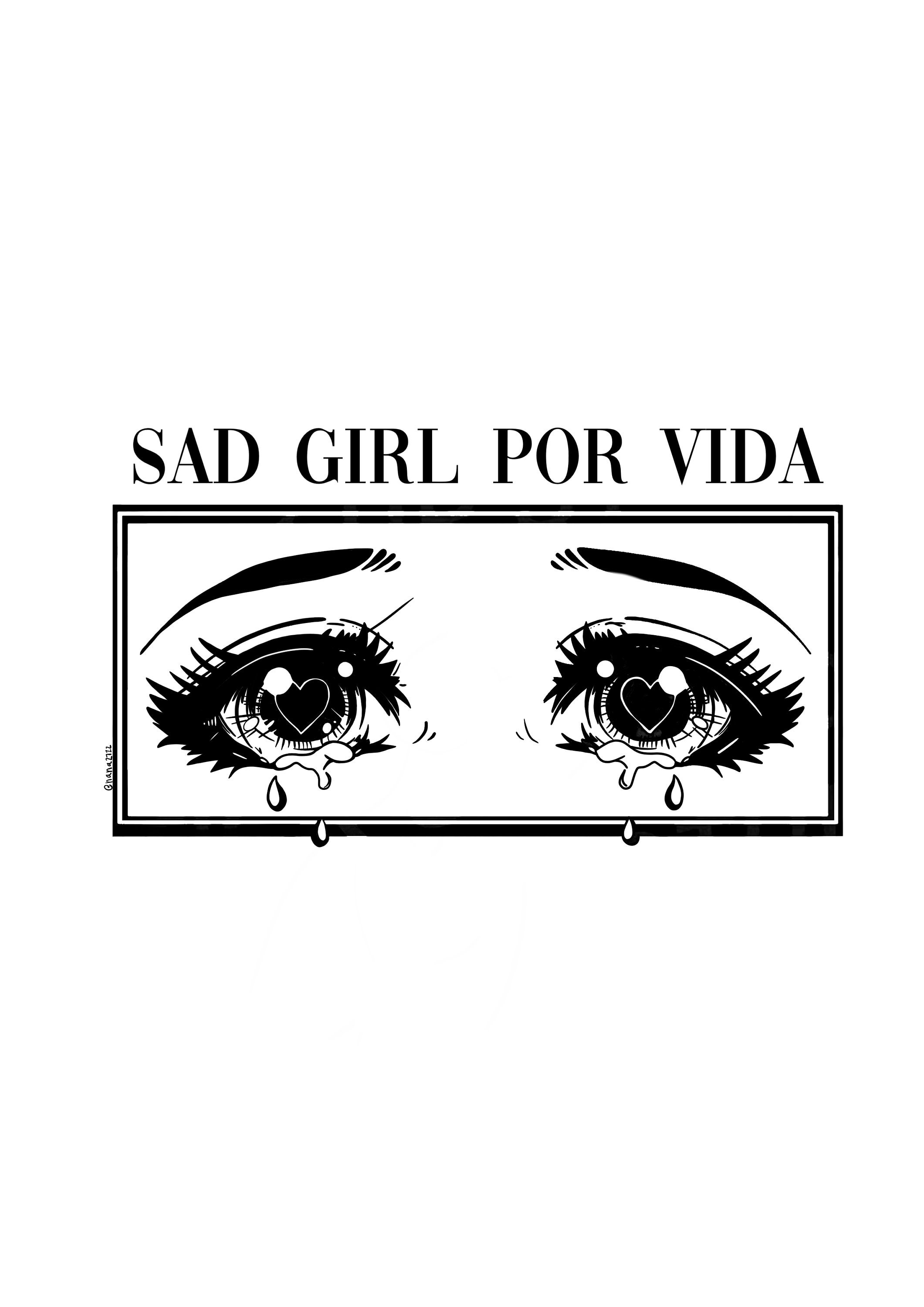Sad Girl Por Vida Sticker, Decal - Etsy