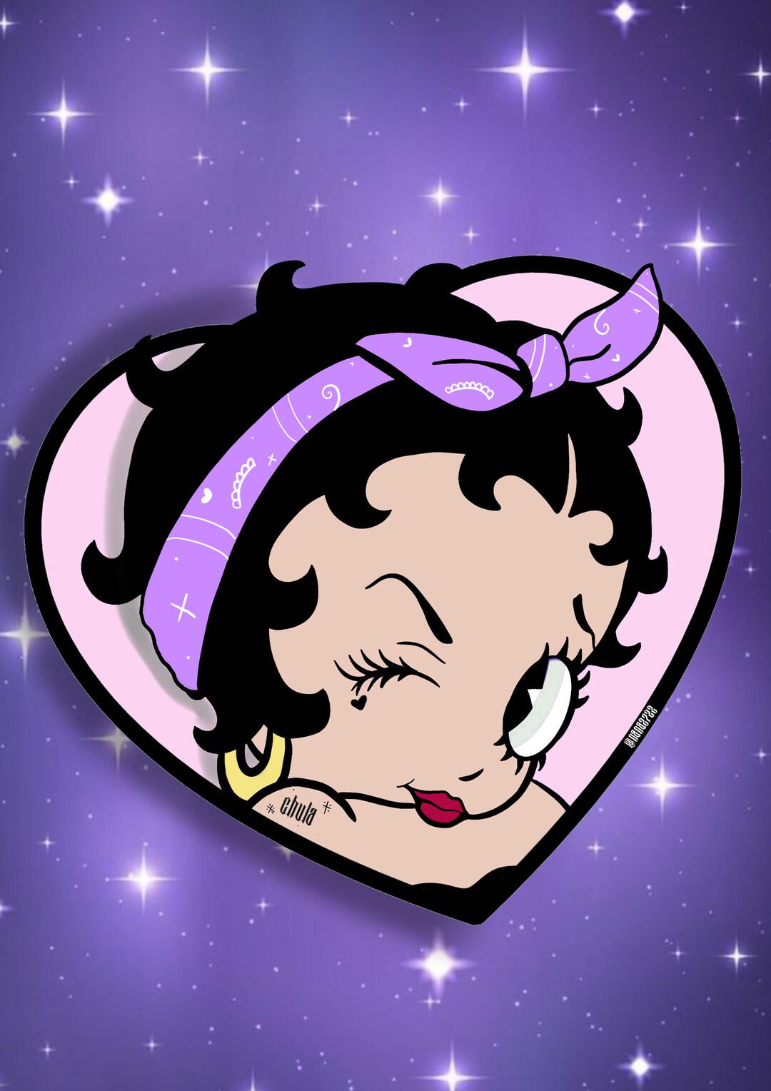 Chula Betty Boop Vinyl Sticker: Laptop, Phone, Hydroflask - Etsy