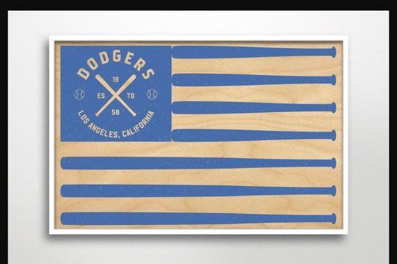Dodger Baseball Wall Decor | Etsy
