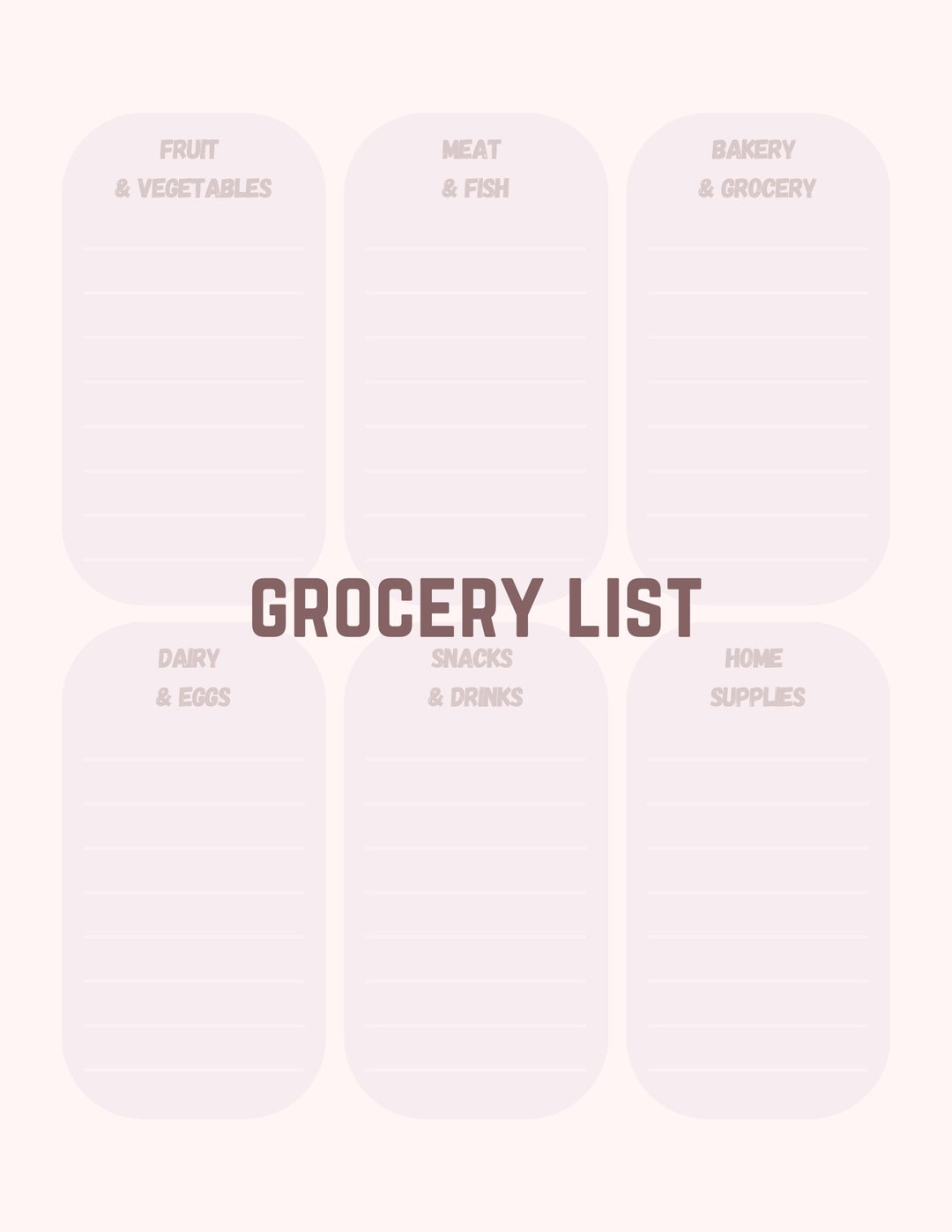 Grocery List Scheduler Household Provisioning Tool Food Inventory ...
