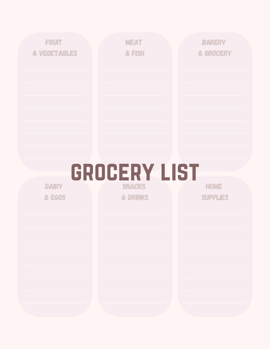 Grocery List Scheduler Household Provisioning Tool Food Inventory ...