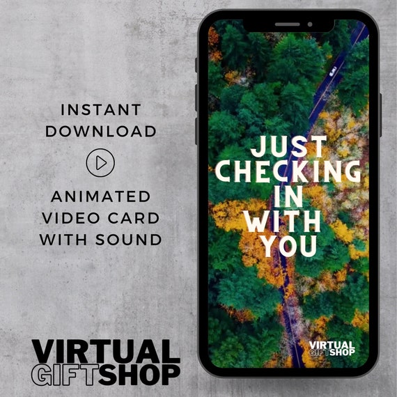 Checking in With You Client Card Animated E-card With - Etsy