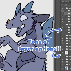 Kobold lineart base | Etsy