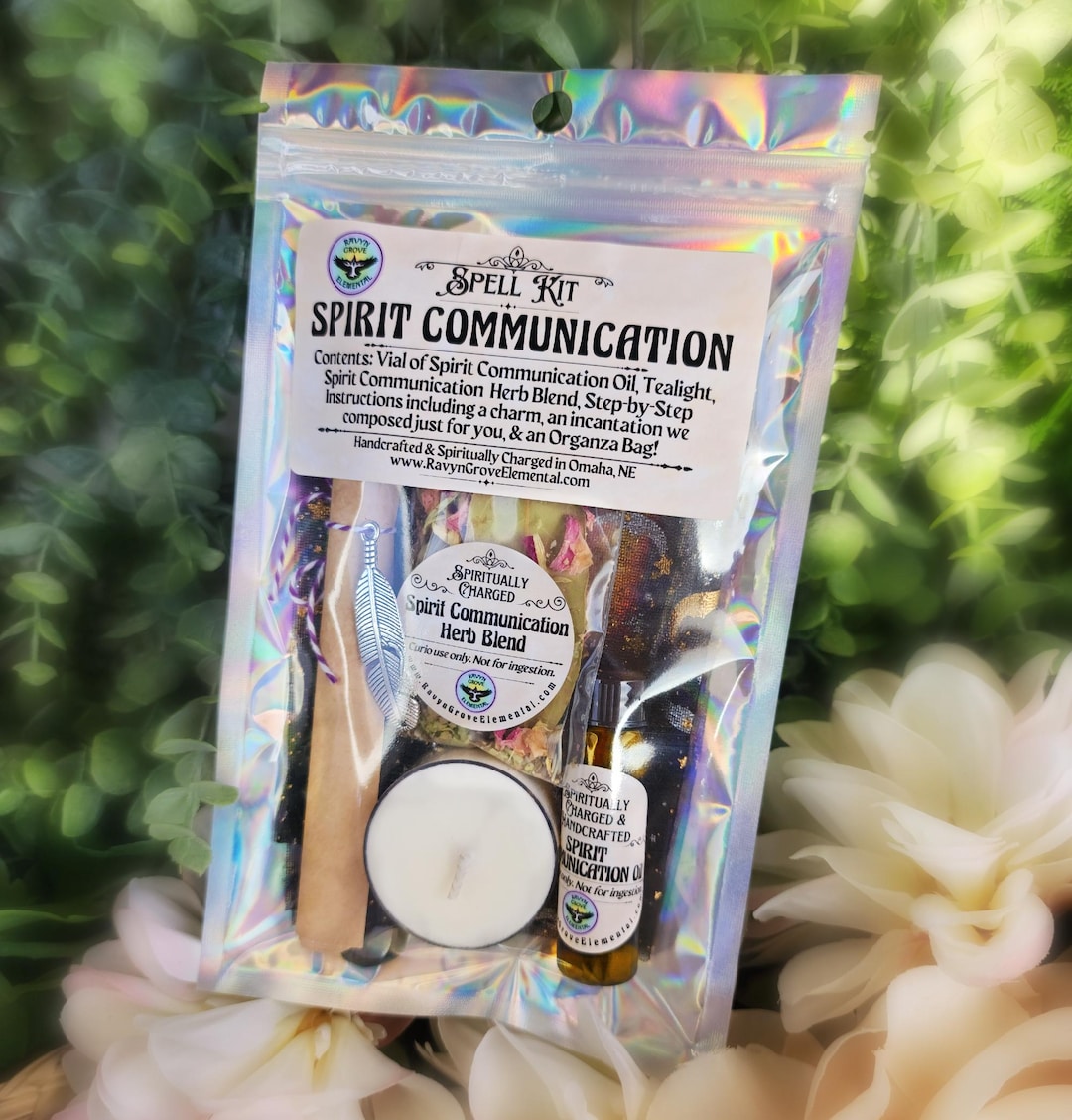 SPIRIT COMMUNICATION Spiritually Charged Intention Ritual Spell Kit ...