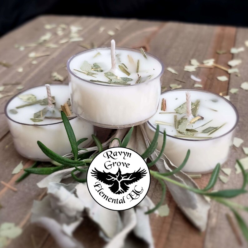 CLEANSIN' LEMONGRASS SAGE Set of 3 Tealights Infused - Etsy