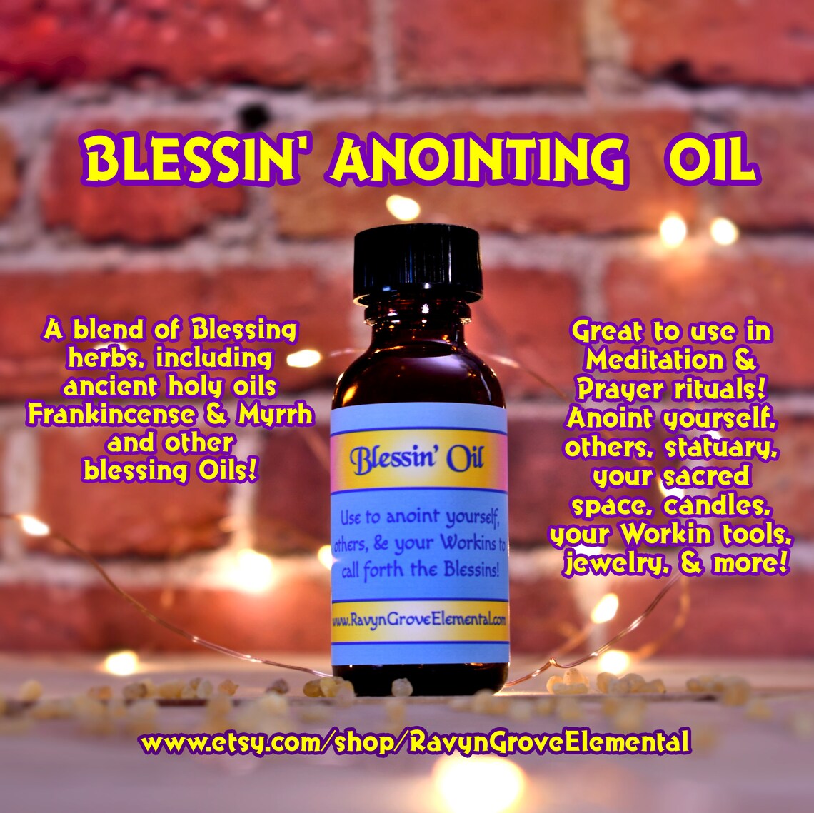 Blessin' Anointing Dressing Oil Handcrafted Conjure | Etsy