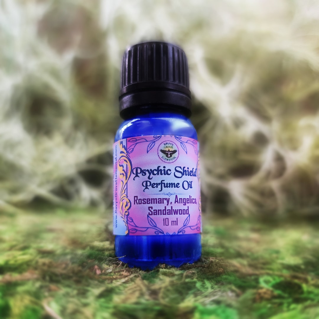 Psychic Shield Perfume Oil Roll-on Angelica Rosemary Sandalwood Sheild ...