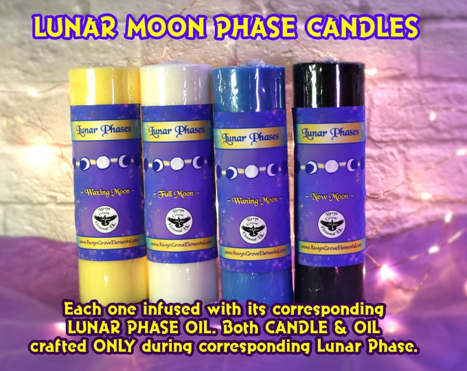 Lunar Phases Candles Honor the Cycles of the Moon Each - Etsy