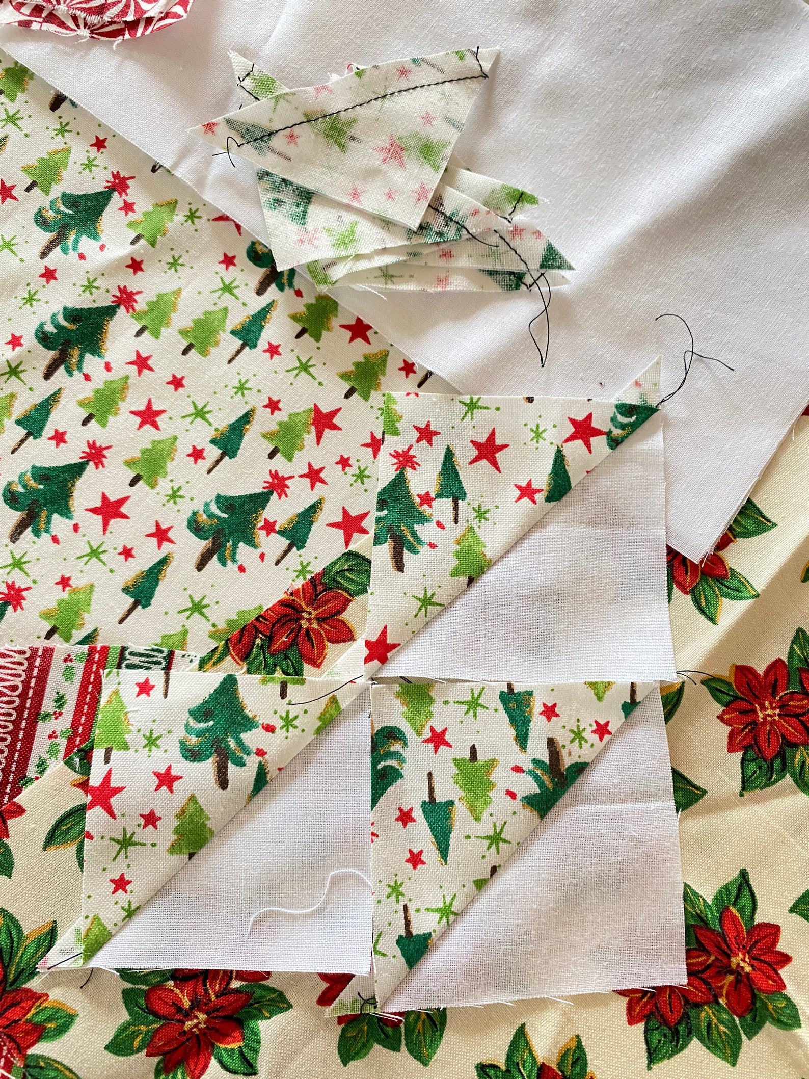 Quilted Christmas Half Square Triangle Pattern - Etsy