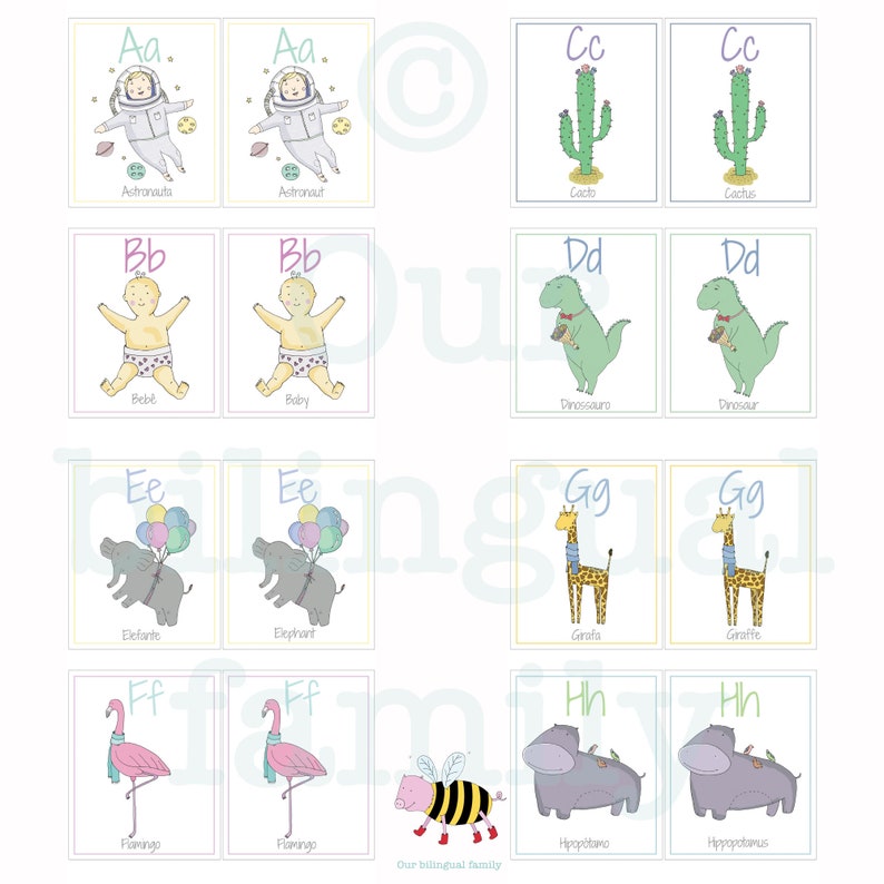 English Portuguese Bilingual ABC Flash Cards, Printable Games ...