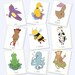 English Portuguese Bilingual Animal Flash Cards, Printable Games ...