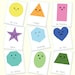 German Swedish Bilingual Shapes Flash Cards, Printable Games ...