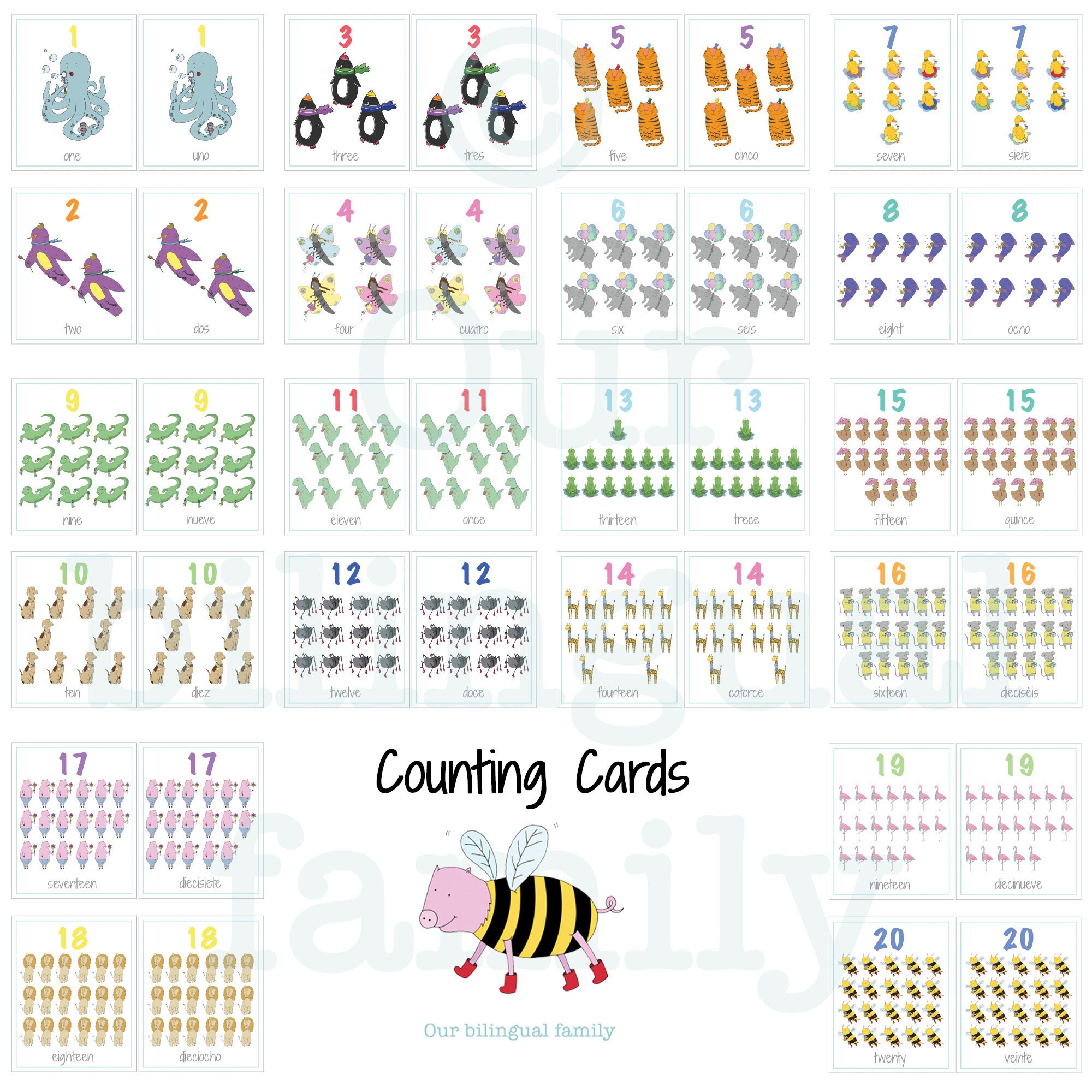 English Spanish Bilingual Activity Pack, Flash Cards, Learn to Write ...