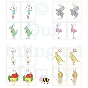 English German Bilingual ABC Flash Cards, Printable Games, Educational ...