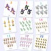 English Italian Bilingual Numbers Flash Cards 1-20 , Printable Games ...
