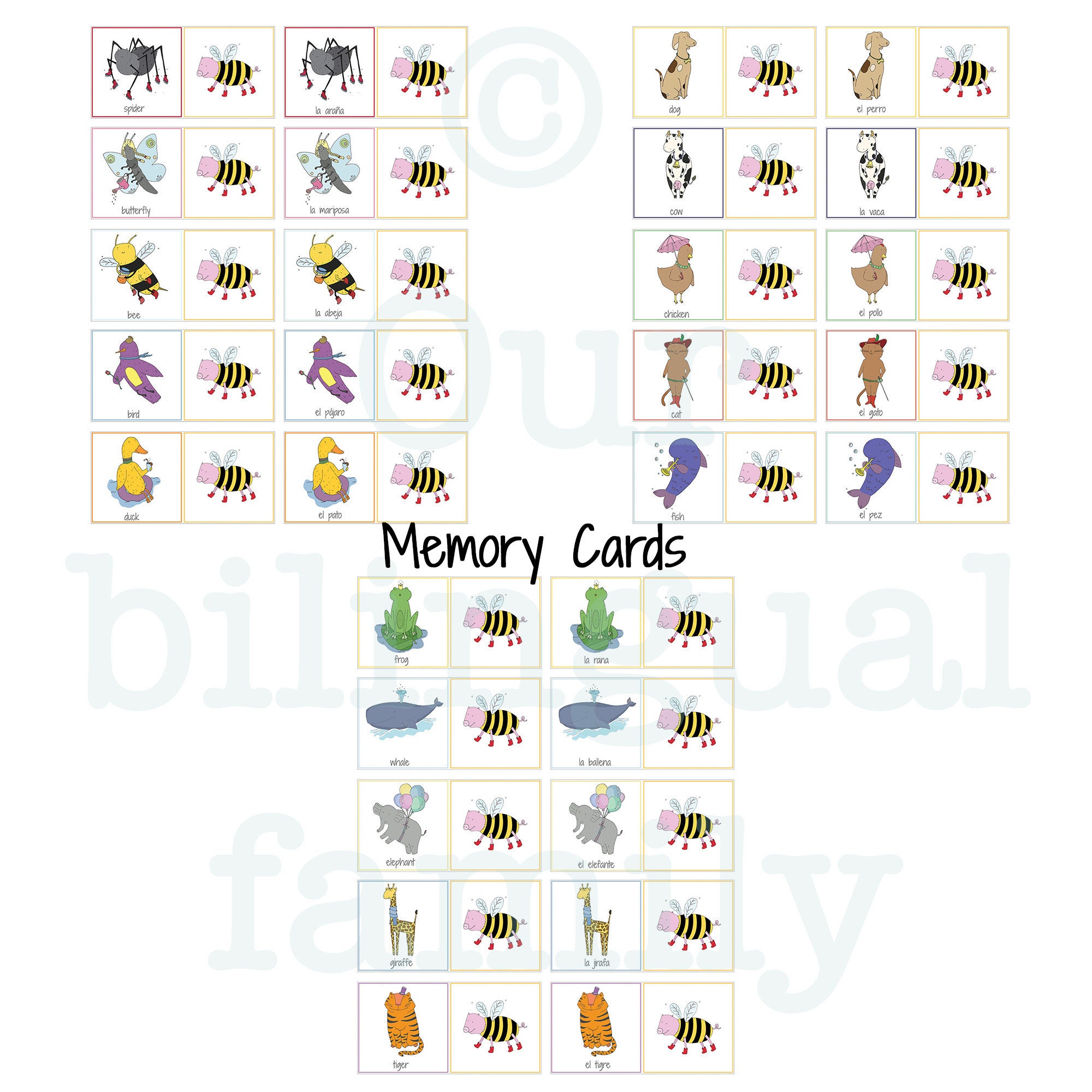 English Spanish Bilingual Activity Pack, Flash Cards, Learn to Write ...