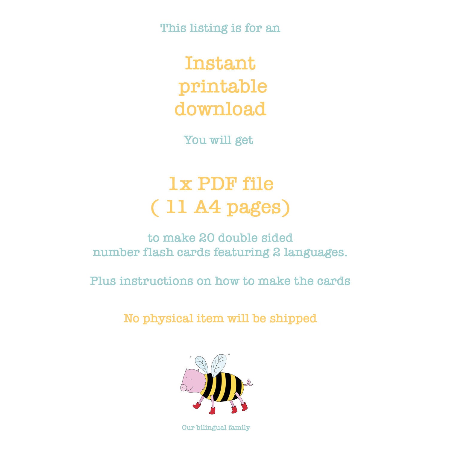 English Spanish Bilingual Numbers Flash Cards 1-20 , Printable Games ...