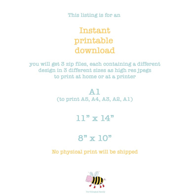 Spanish Chinese Bilingual Language Posters Set of 3 Numbers - Etsy