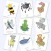 English Japanese Bilingual Animal Flash Cards, Printable Games ...
