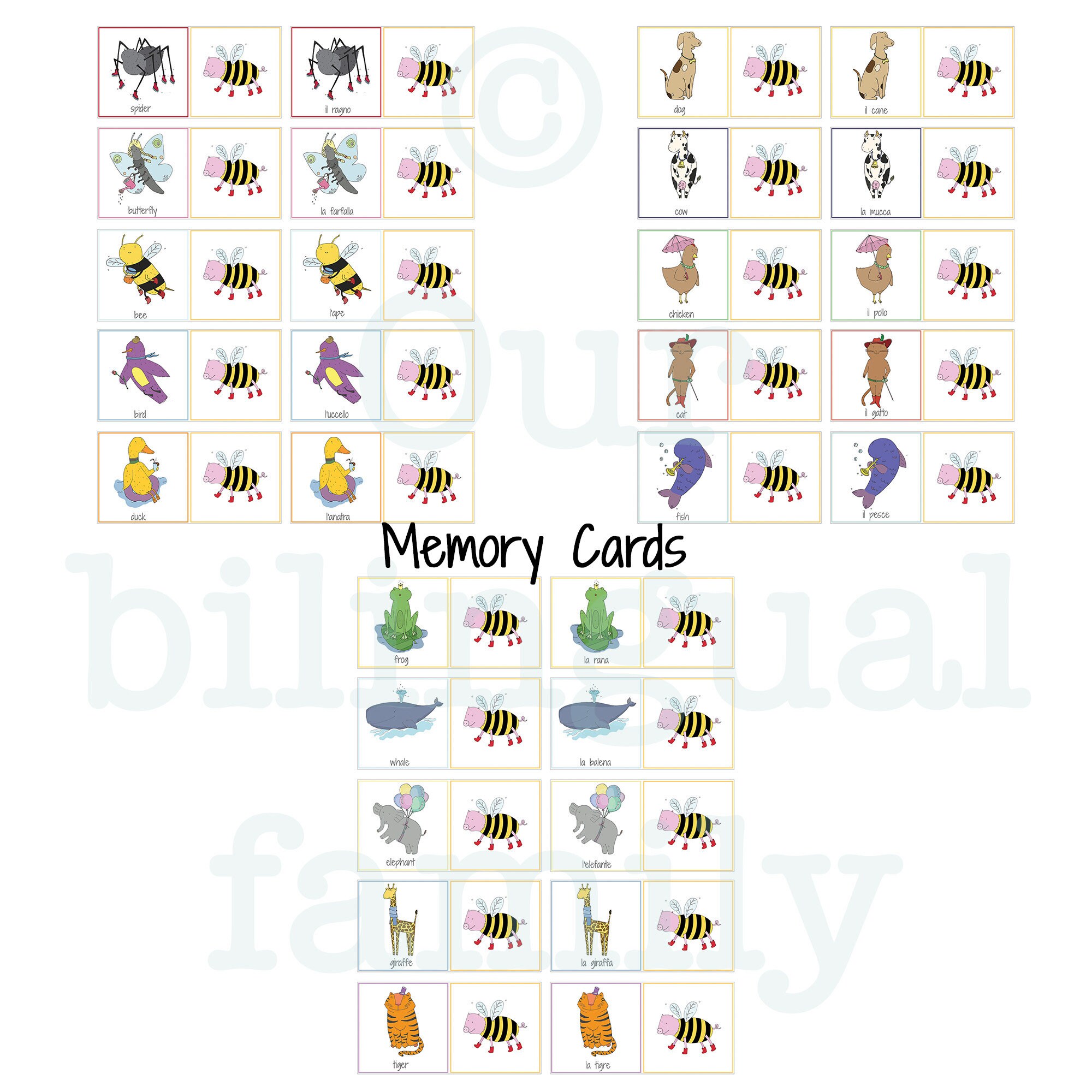 English Italian Bilingual Activity Pack, Flash Cards, Learn to Write ...