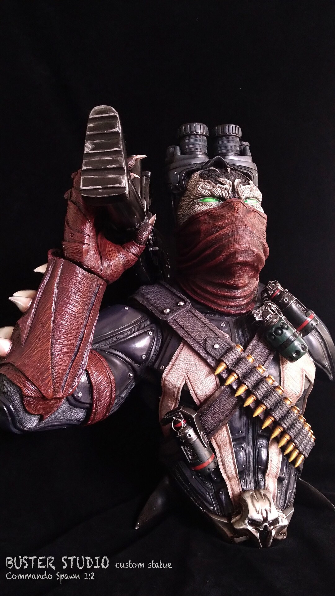 Commando Spawn Bust 1:2 | Hyper Detail Resin Sculpture | Comic Book ...