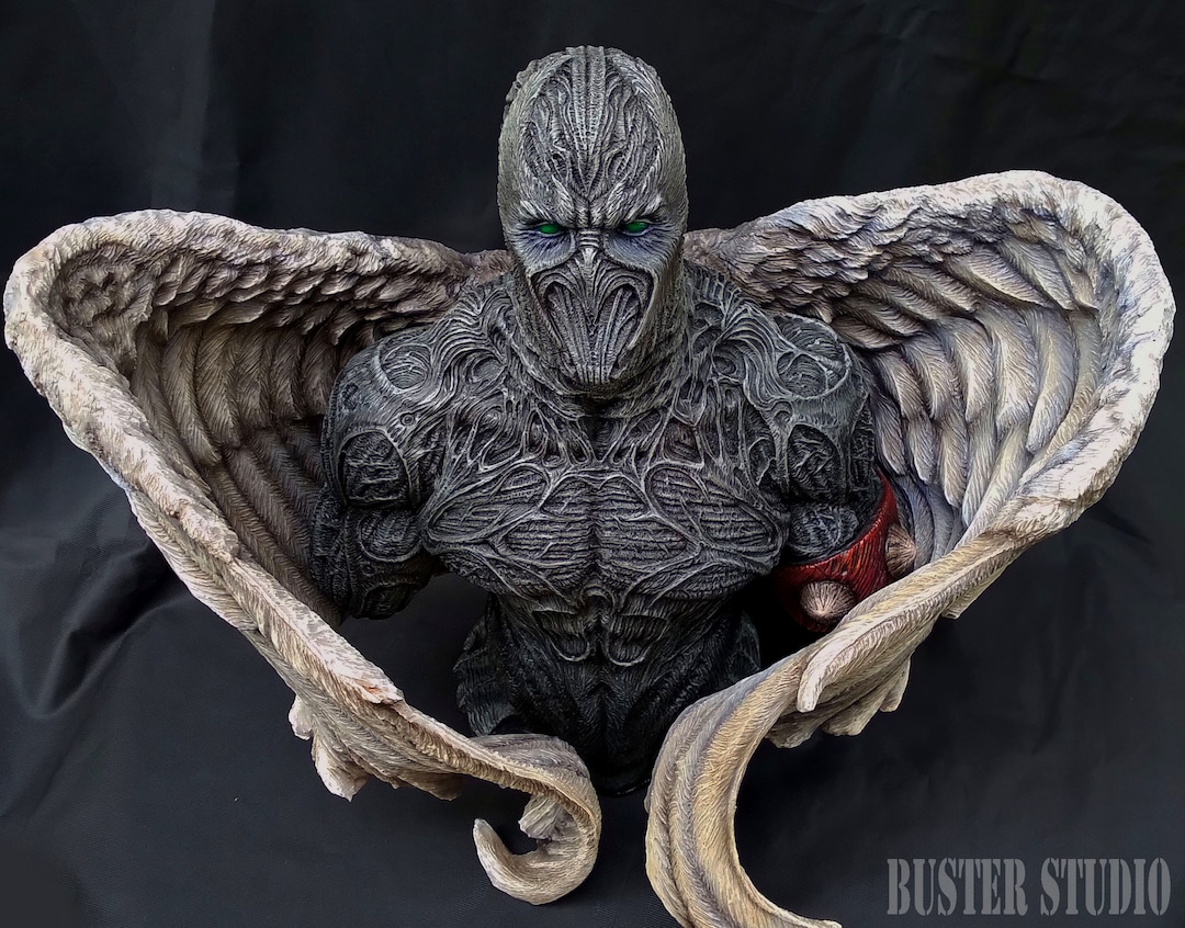 Spawn Angel Statue Models Handmade Fanart Sculpting Sculpture Figure Dc ...