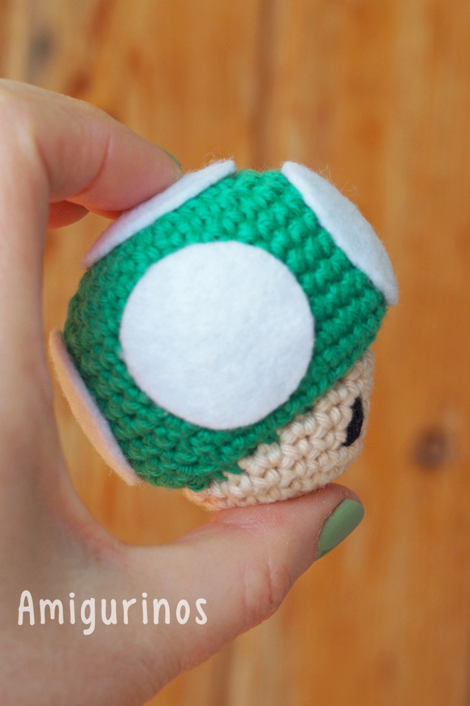 Crocheted Nintendo Super Mario Mushroom 100% Cotton Mini - Etsy