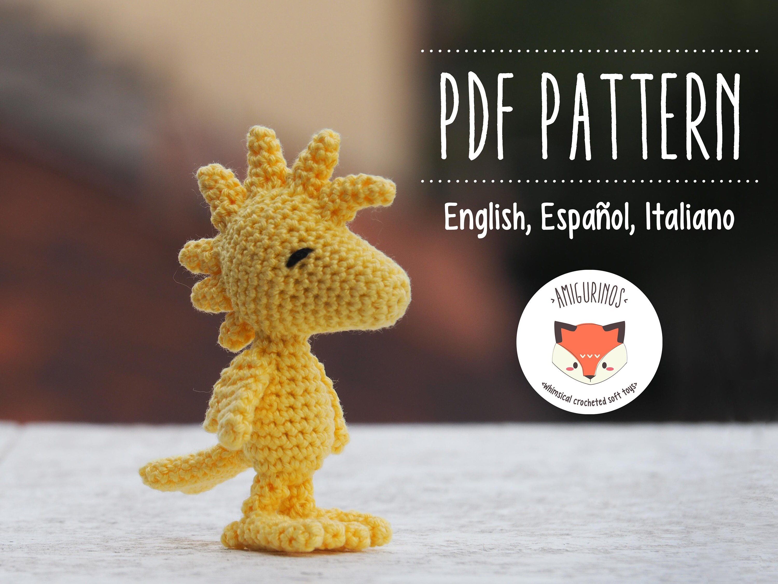 PDF Crochet Peanuts Woodstock Amigurumi Pattern - Etsy UK