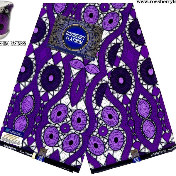 Purple African Fabric - Etsy