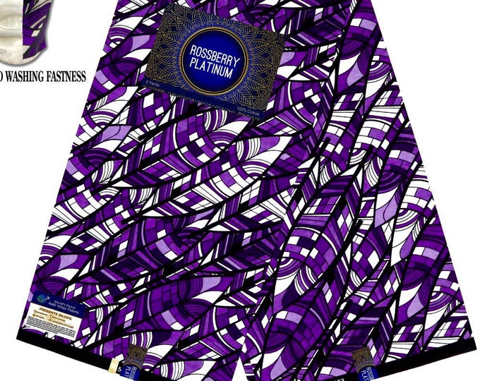 Purple African Fabric - Etsy