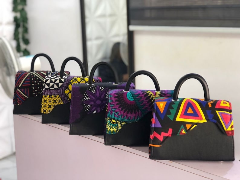 African Fabric Purse/african Design Handbags - Etsy