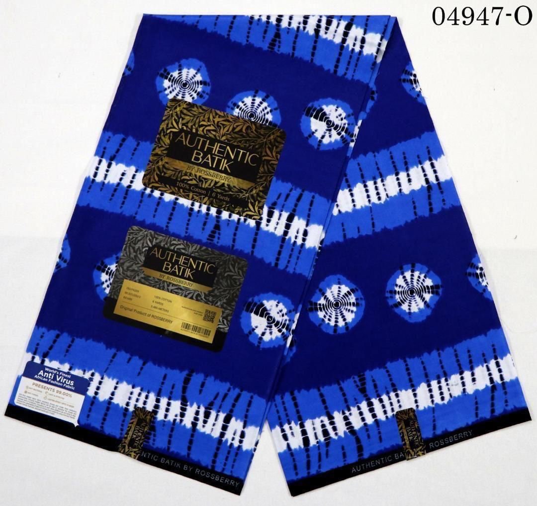 African 100% Cotton Fabric/ African Print/ Blue African Print - Etsy