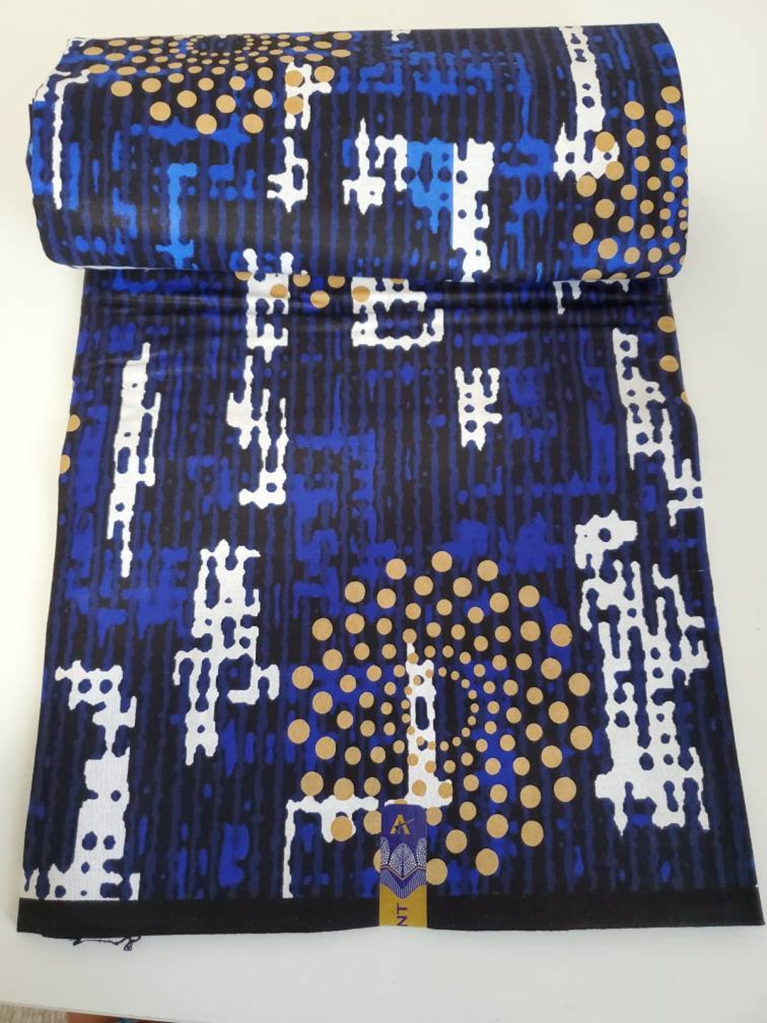 Blue African Cotton Fabric - Etsy