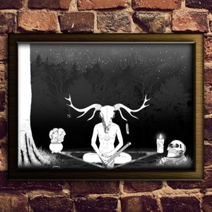 The Rituals Beginning - Original Occult Artwork - Etsy