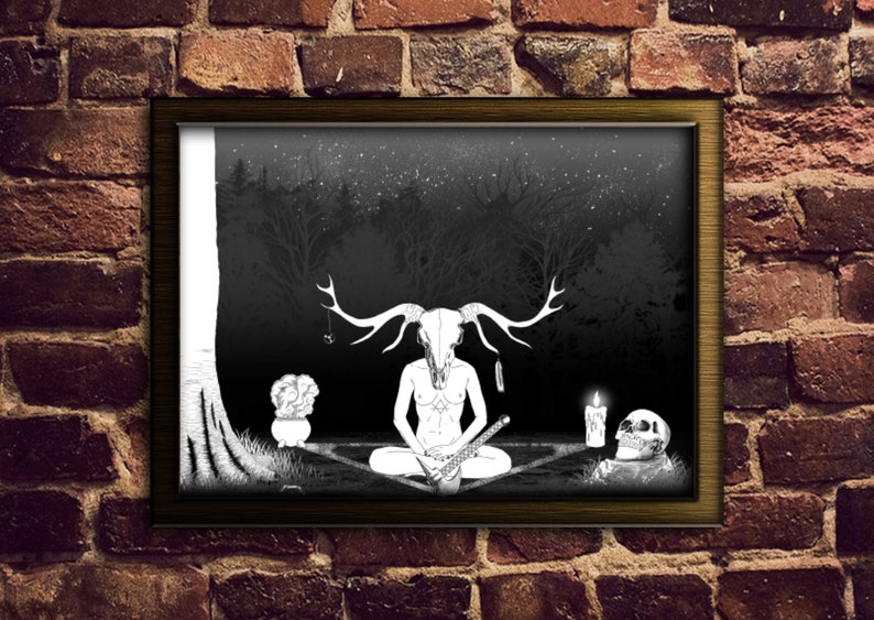 The Rituals Beginning - Original Occult Artwork - Etsy