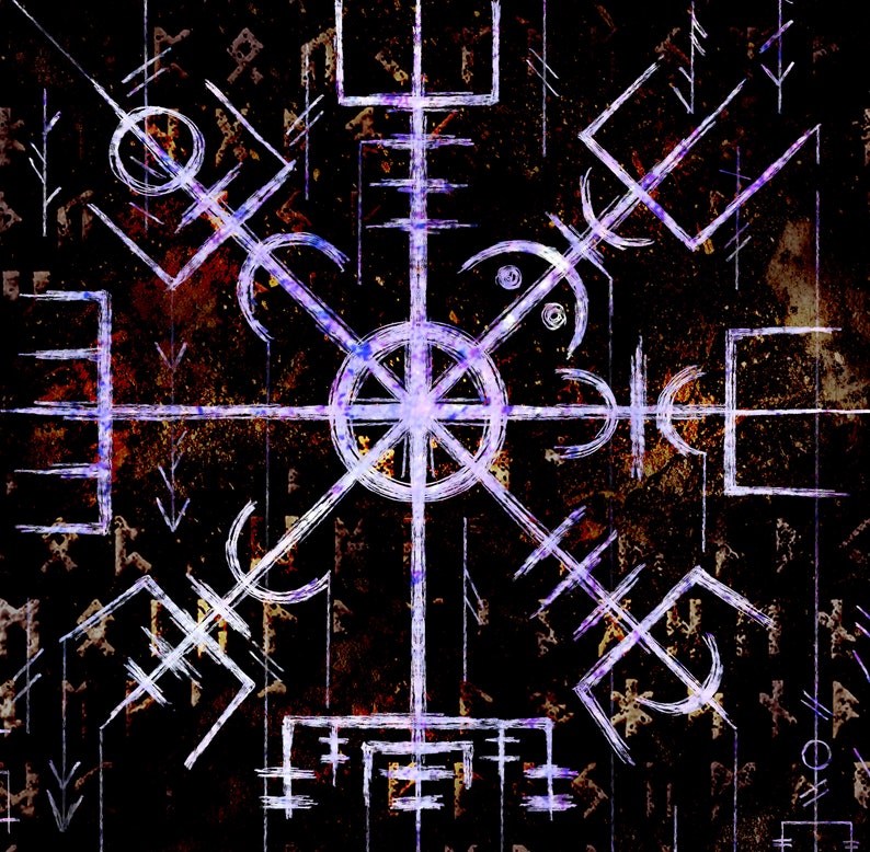The Viking Compass Vegvisir Norse Mythology - Etsy UK