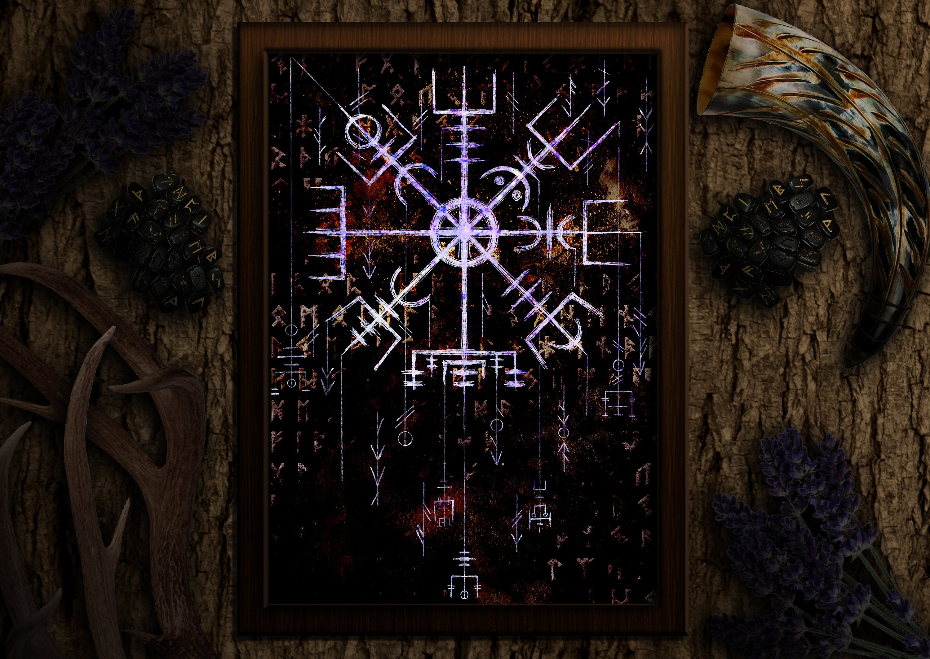 The Viking Compass Vegvisir Norse Mythology - Etsy UK