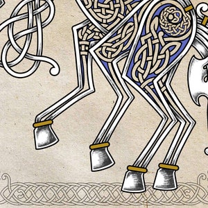 Sleipnir 8 Legged Horse of Odin Inspired by Traditional Nordic Artwork ...