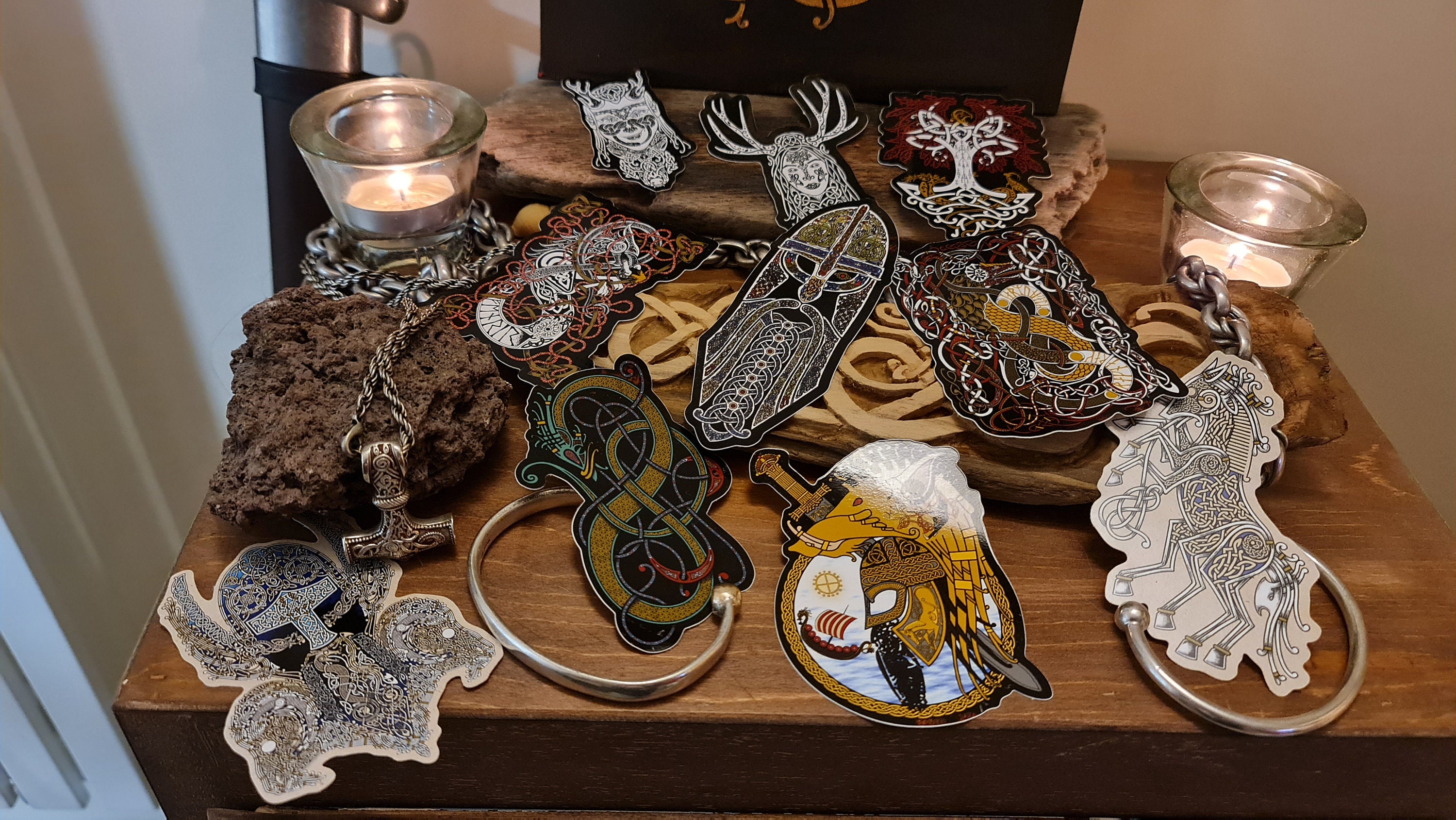 Nordic Viking Vinyl Sticker Packs 5 in Each Odin Thor - Etsy