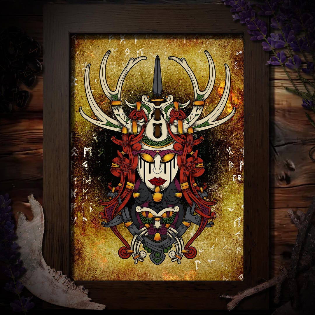 Freyja Artwork, Norse Goddess, Goddess Art, Viking Art, Viking God ...