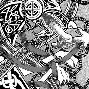 Fenrir - the Famed Wolf - Traditional Norse Knot-work Art - Etsy