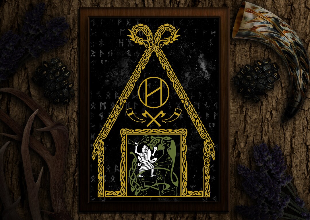 Beowulf Vs Grendel - Traditional Knotwork Art - Etsy