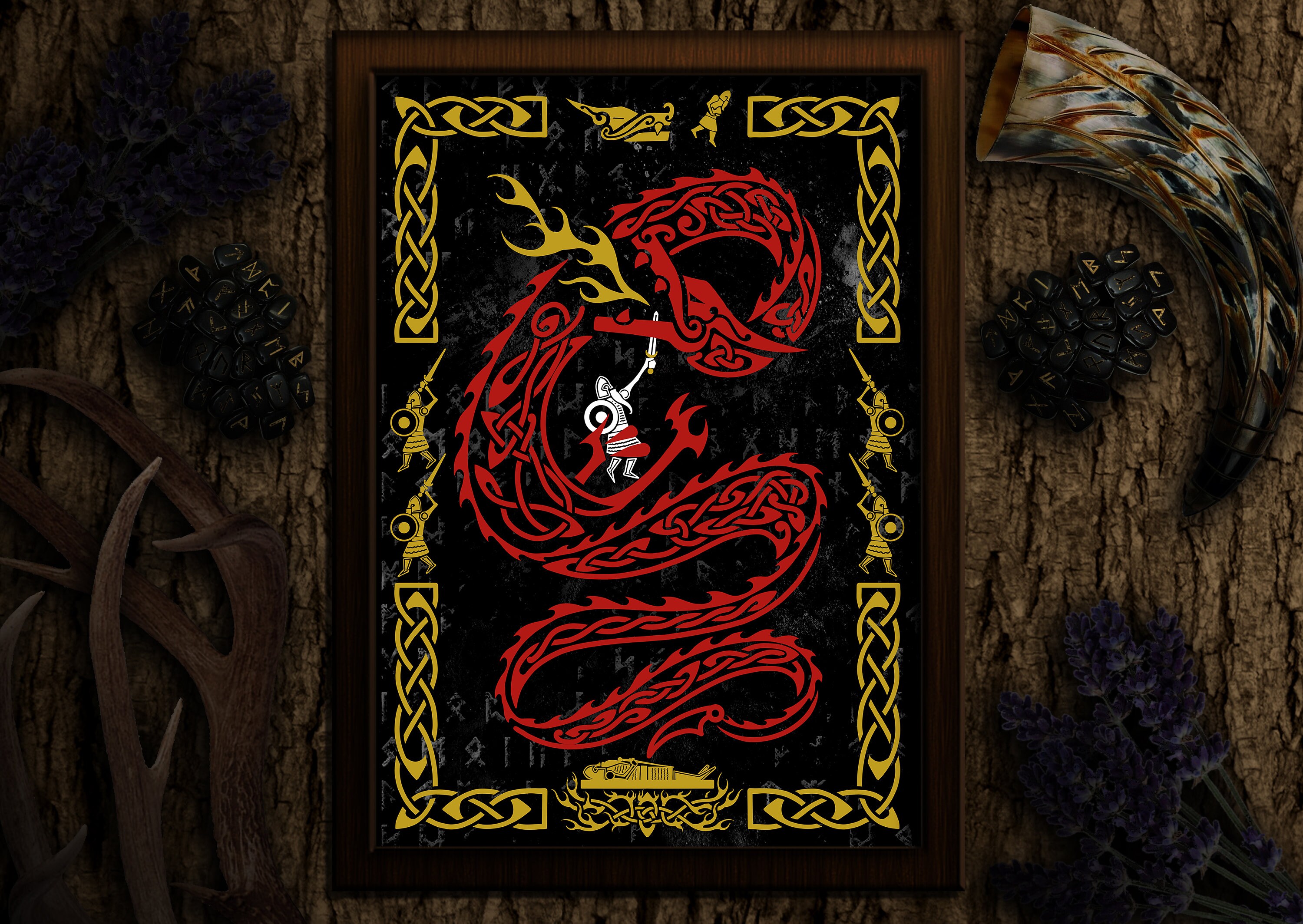 Beowulf Dragon Drawing