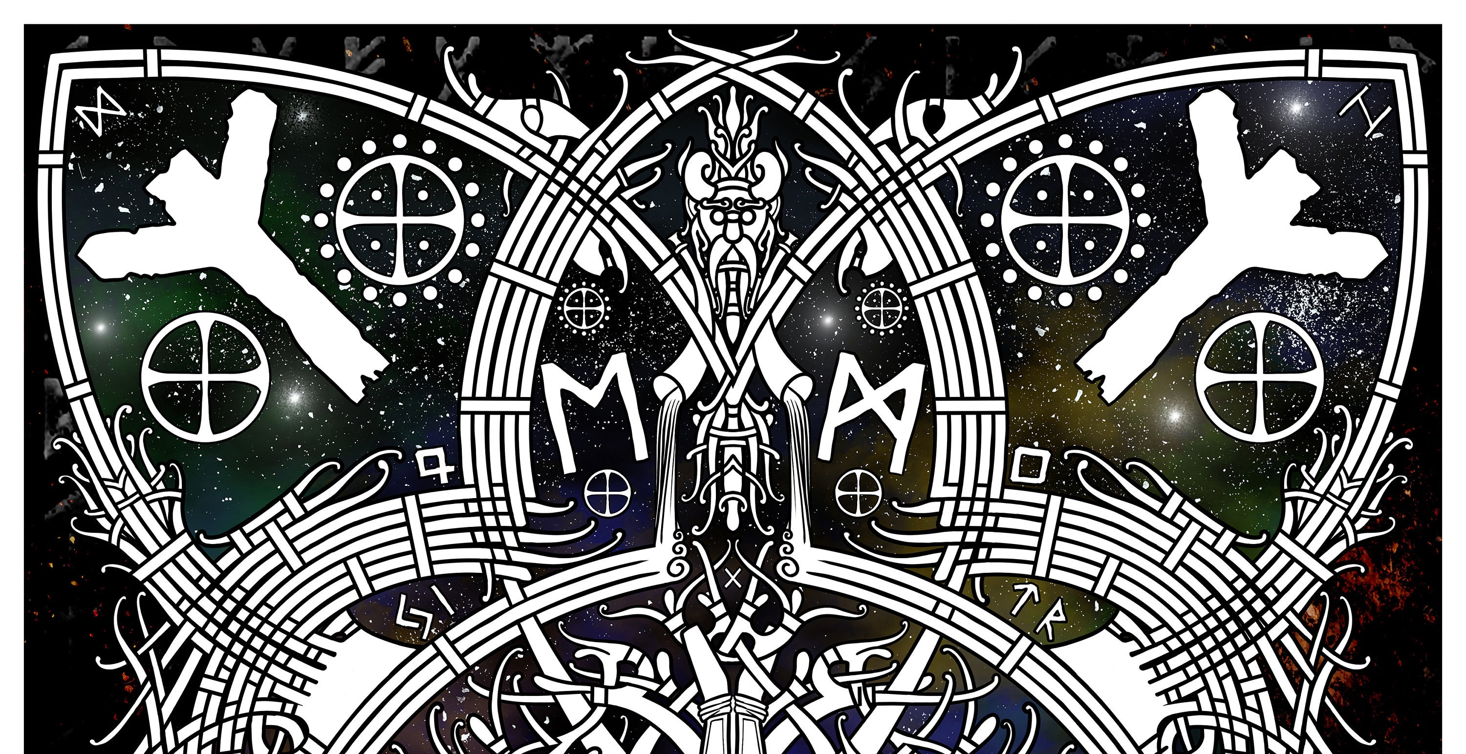 Odin Learning the Runes Print Night Variation Inspired by | Etsy UK