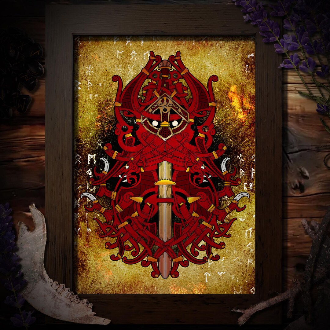 Tyr Art, Viking God Artwork, Norse Mythology, Fenrir Artwork, Viking ...